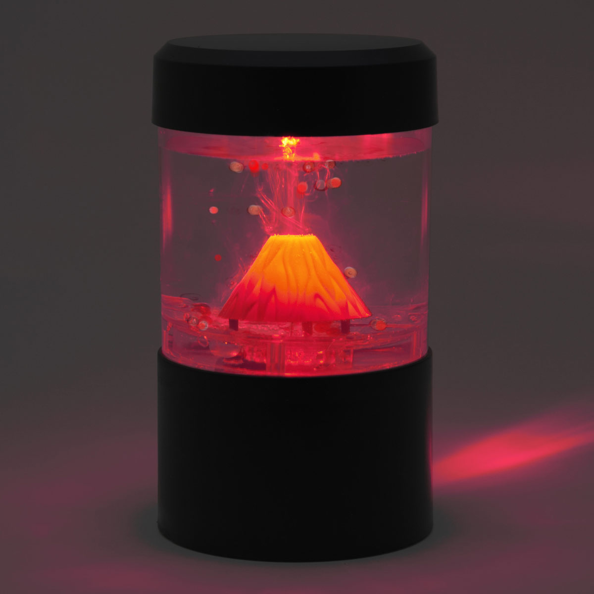 Mini Vulkan Lavalampe Deko Lampe Lichtspiel Tischlampe mit LED ...
